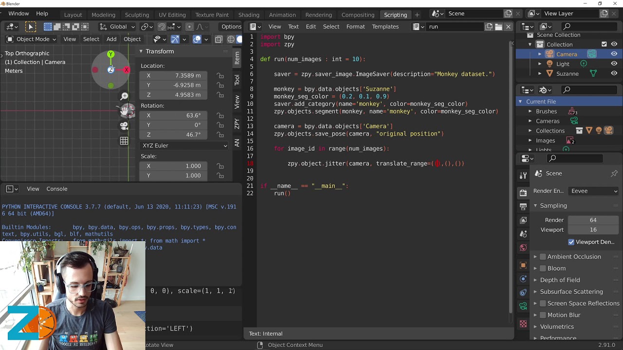 ZPY Tutorial: Suzanne Part 1 - YouTube