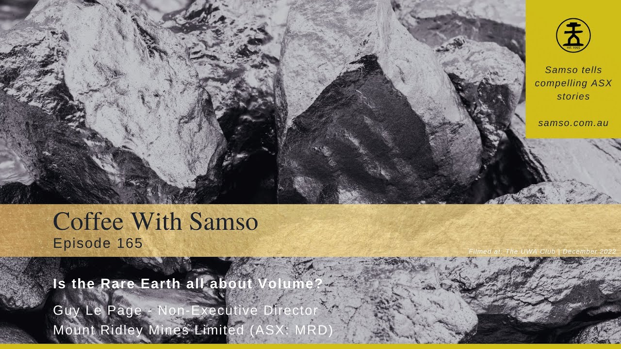 Is the Rare Earth all about Volume? - Mount Ridley Mines Limited (ASX ...