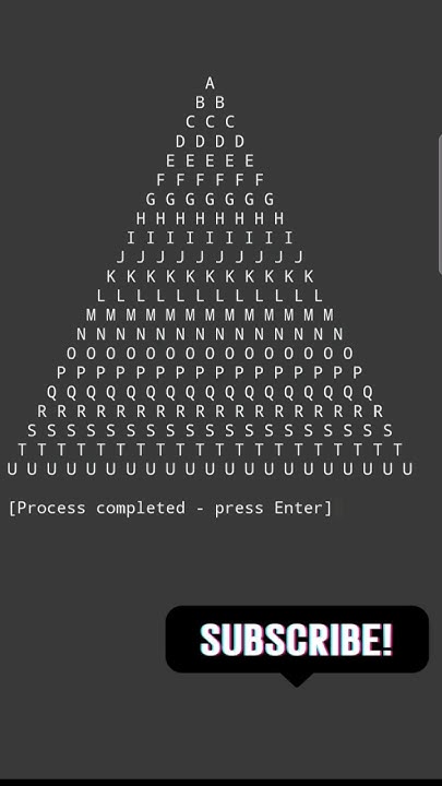 How to make triangle pattern coding😍😍|| #c #coding #computer #science #bca #cs #shorts - YouTube