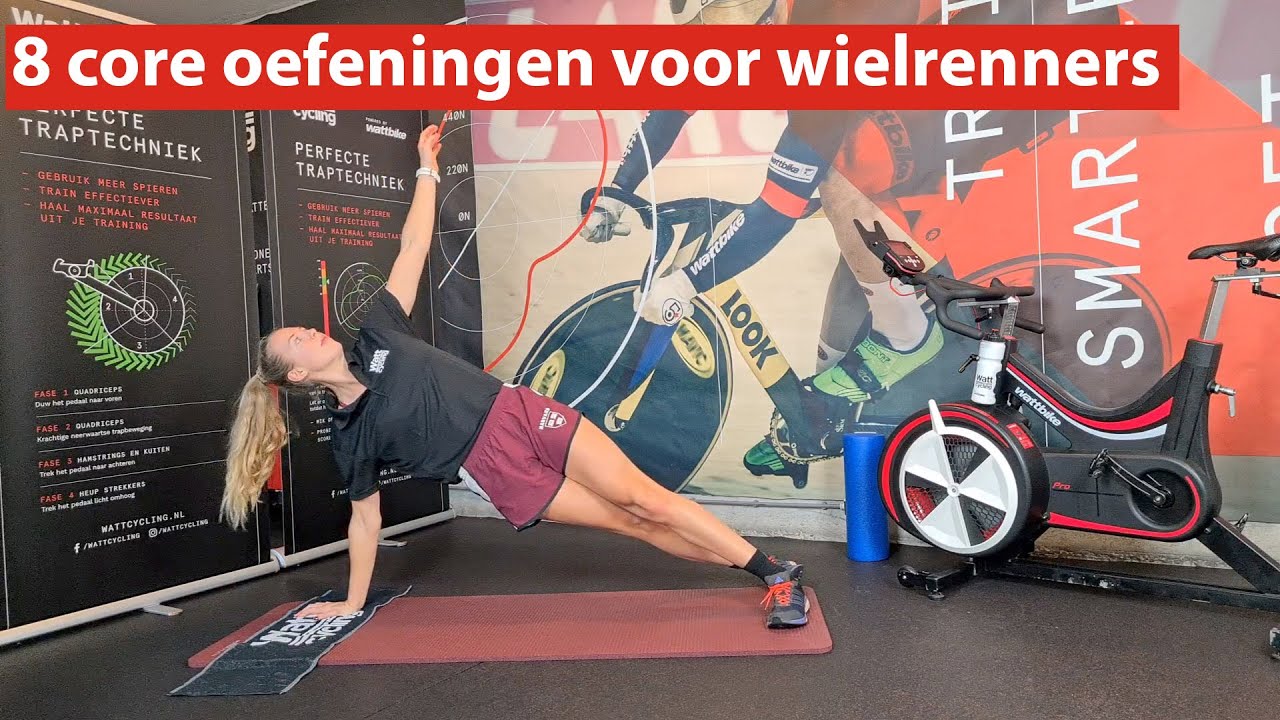 8 core stability oefeningen voor wielrenners - YouTube