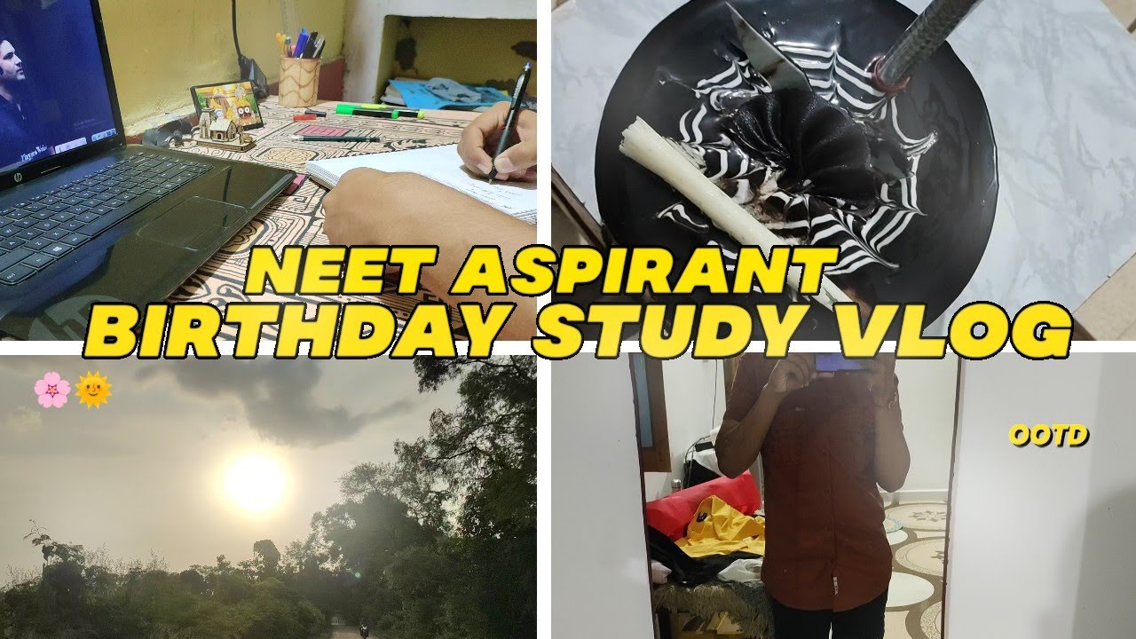 BIRTHDAY STUDY VLOG | STUDYING ON MY BIRTHDAY 🌞 - YouTube