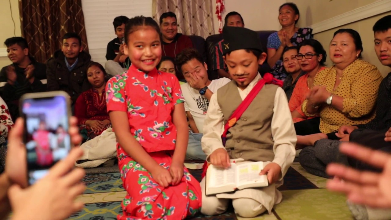 Nepali Christian song Dhaka Topi dance by John & Rojina - YouTube