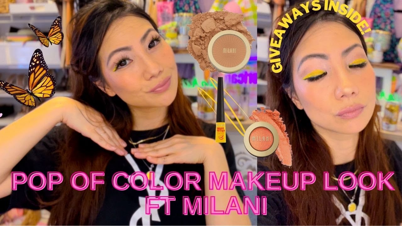 natural makeup look with a pop of color SUMMER FT MILANI + MAKEUP ...