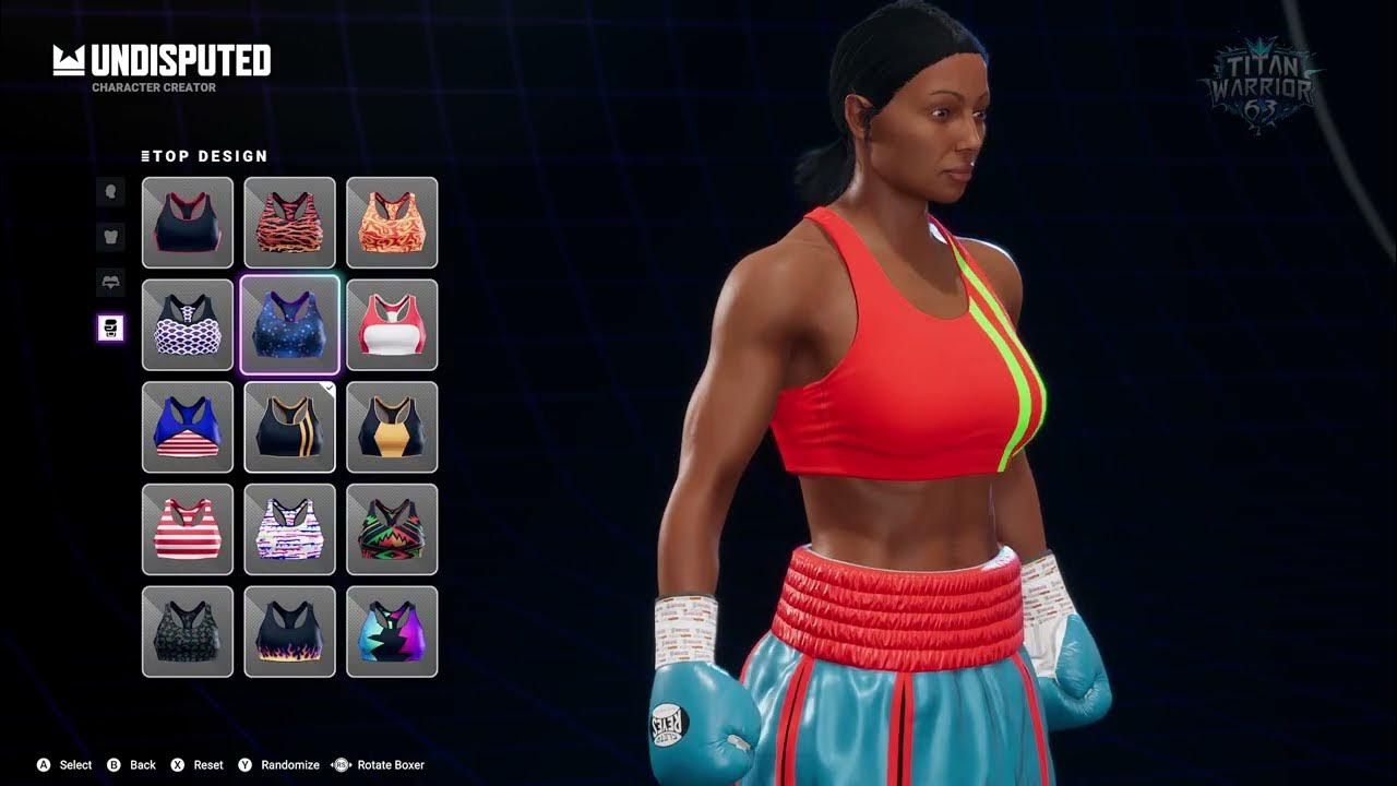 Undisputed Women's Career Mode Character Creation ("Ice Cold" Luna Sierra) - YouTube