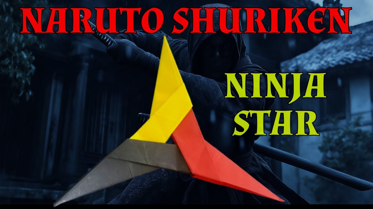 How to Make Origami Paper Ninja Star | Easy Origami Naruto Shuriken ...