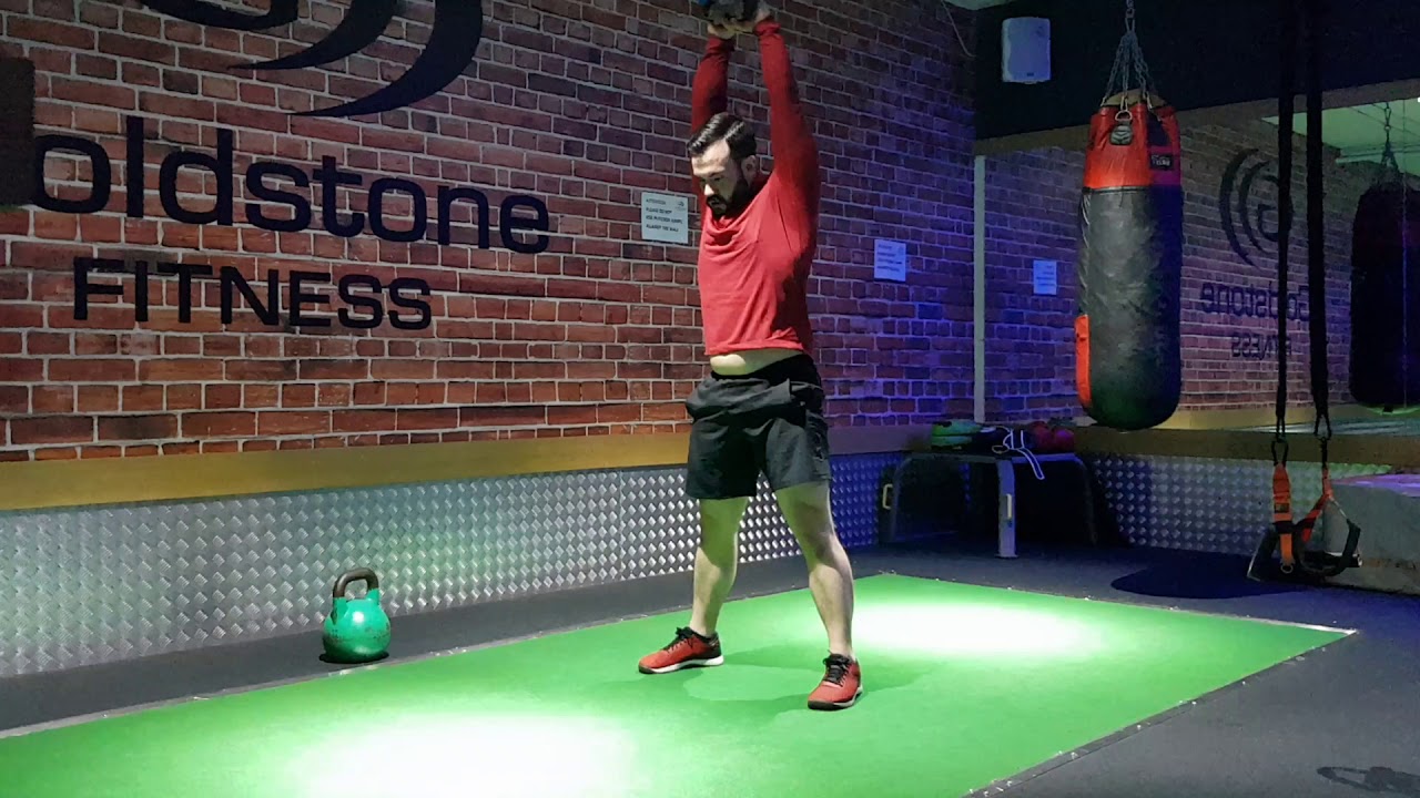 Kettlebell Swings. To overhead. - YouTube
