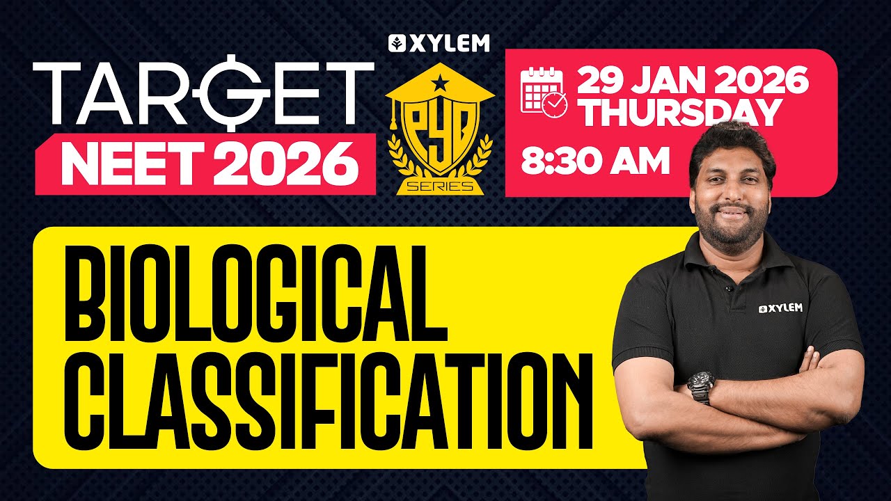 TARGET NEET 2026 - Biological Classification | PYQ SERIES | Xylem NEET ...