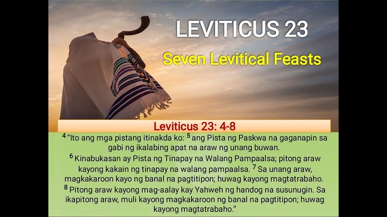 Leviticus 23: Seven (7) Levitical Feasts - YouTube