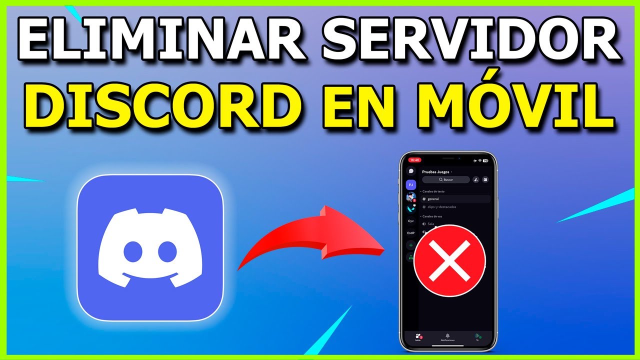 Cómo BORRAR SERVIDOR de DISCORD desde el Teléfono MÓVIL - Guía Fácil en ...