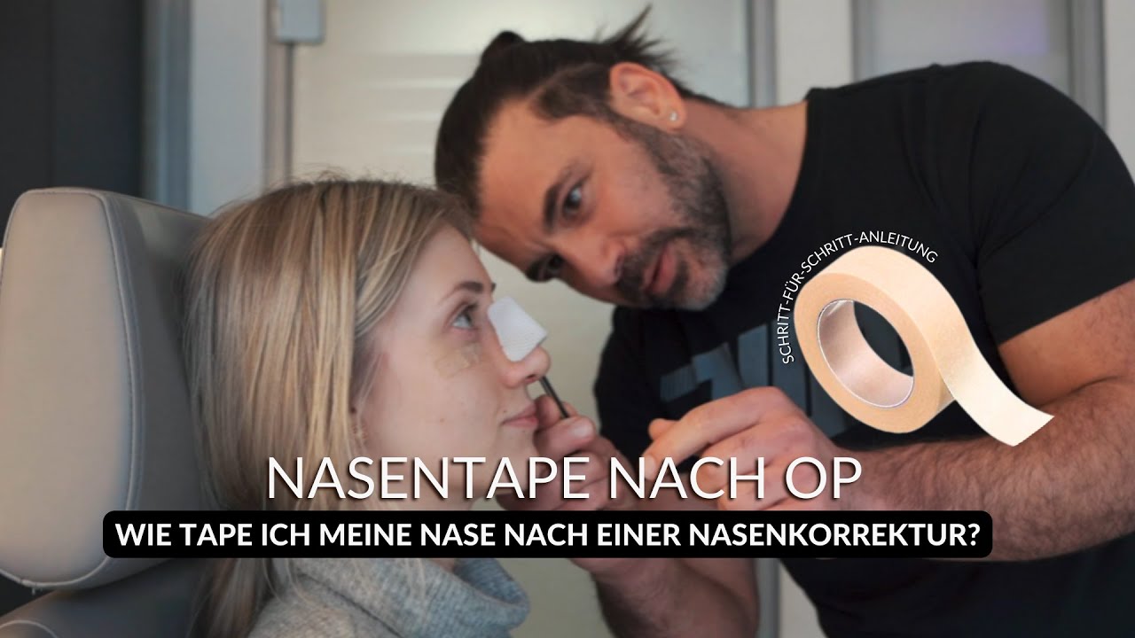 Wie Tape ich meine Nase nach einer Nasenkorrektur? #Tutorial - YouTube