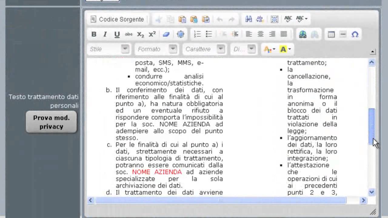 3.01 - Come stampare il modulo privacy - YouTube