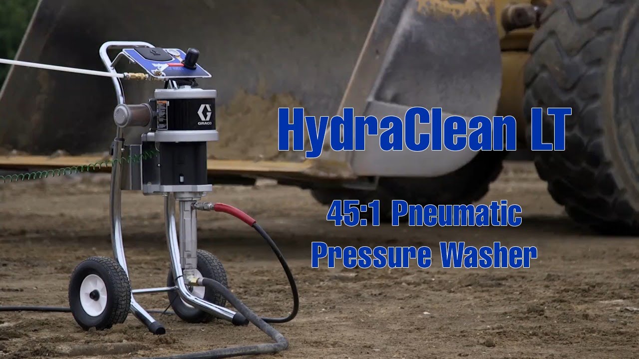 Clean Your Equipment Where It Is with the NEW HydraClean LT 45:1 Pneumatic Pressure Washer - YouTube