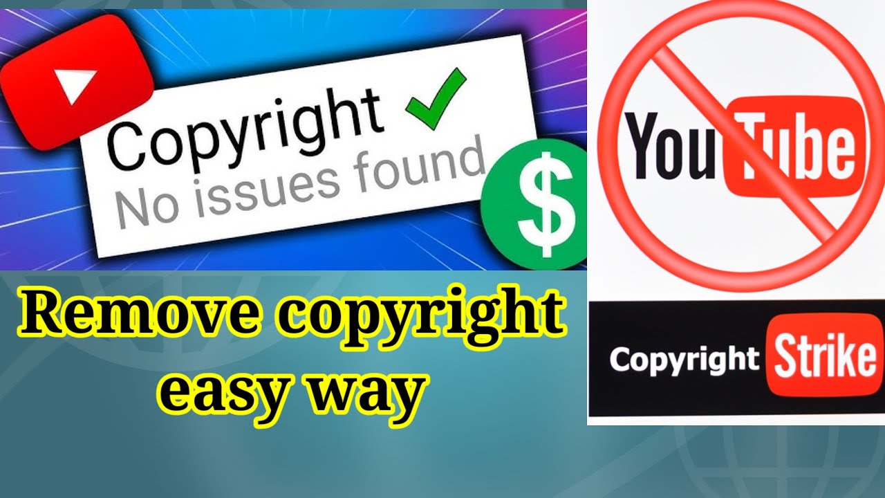 How to remove copyright issues from your YouTube channel?" - YouTube