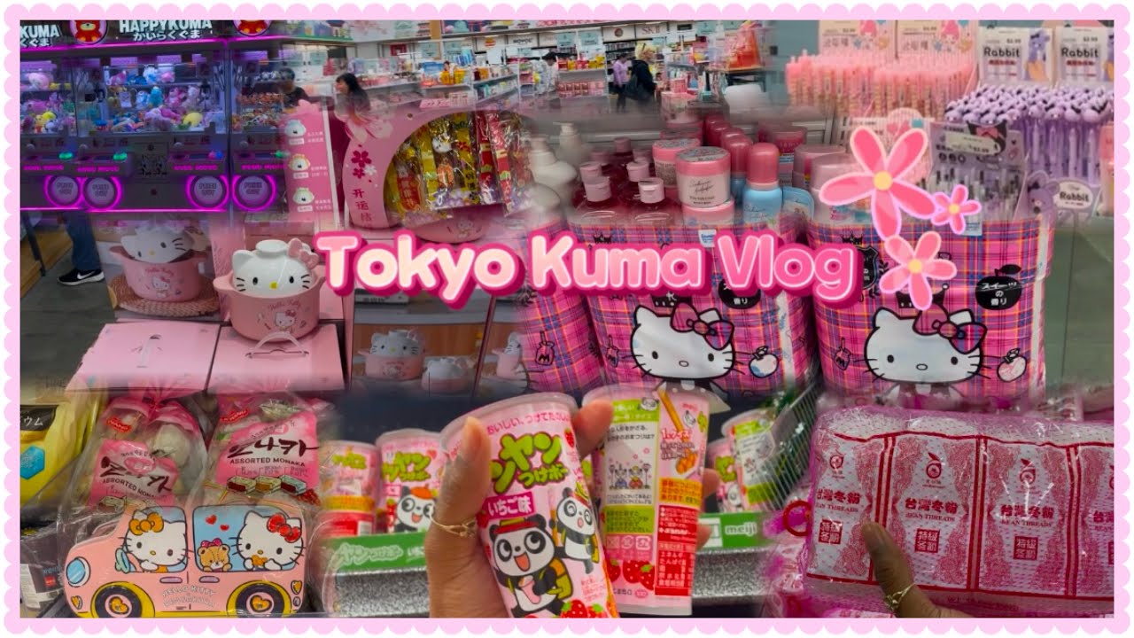 Vlog: Trip to Tokyo Kuma 🌸 🇯🇵 Kawaii Japanese Finds, Food, Groceries ...