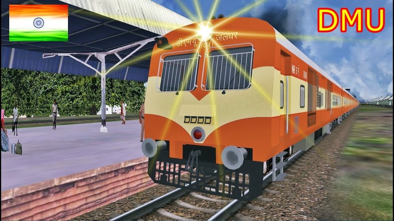 DMU Train Journey in Indian Train Simulator - YouTube