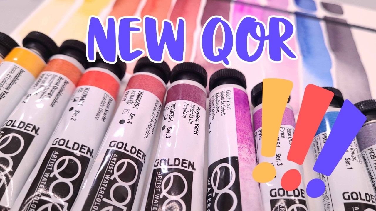Introducing Stunning New Paint Colors From Qor Watercolor! - YouTube