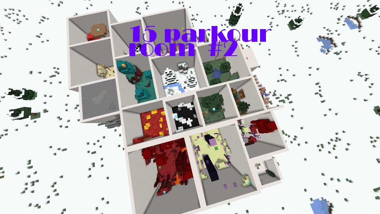 Minecraft 15 Parkour Rooms #2 - YouTube