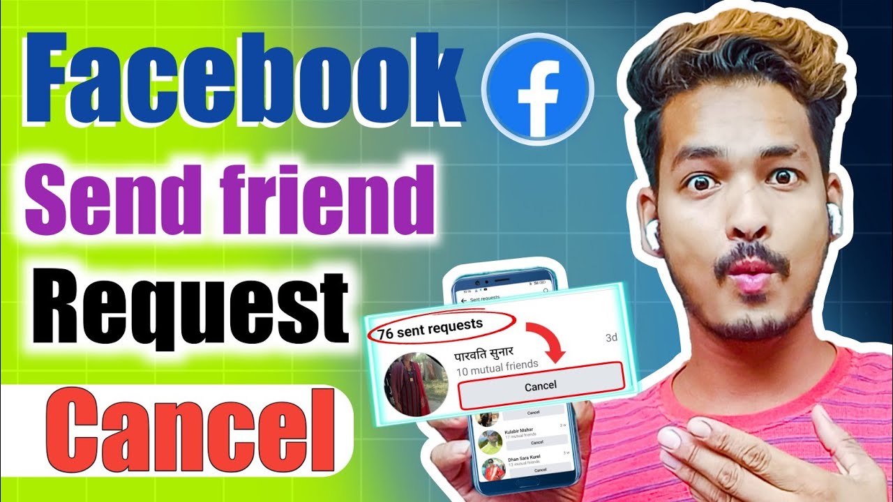 Facebook me friend request kaise cancel kare ! how to cancel sent friend requests on facebook ...