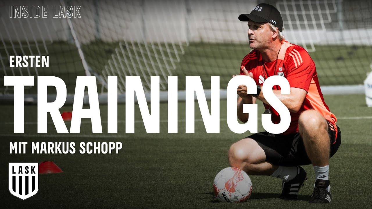Erste Trainingseinheit mit Markus Schopp - YouTube