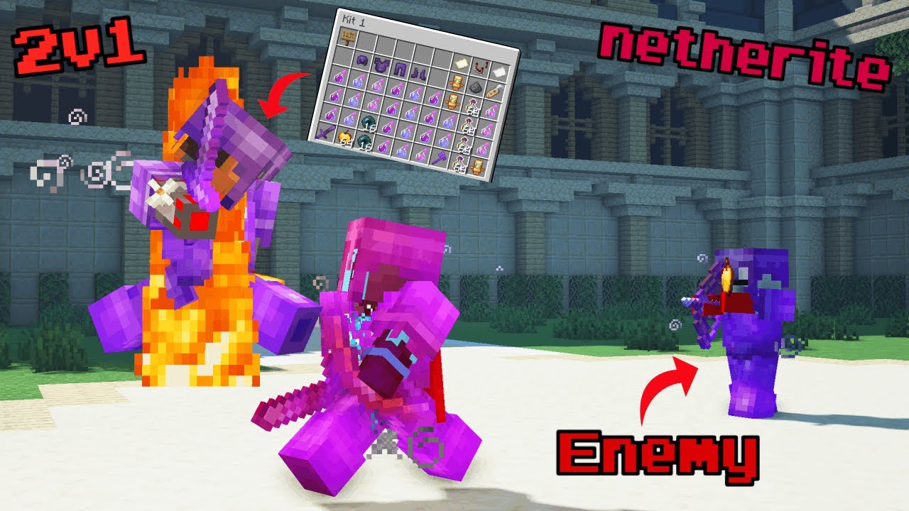 How i won a netherite 2v1 on pvp legacy! - YouTube
