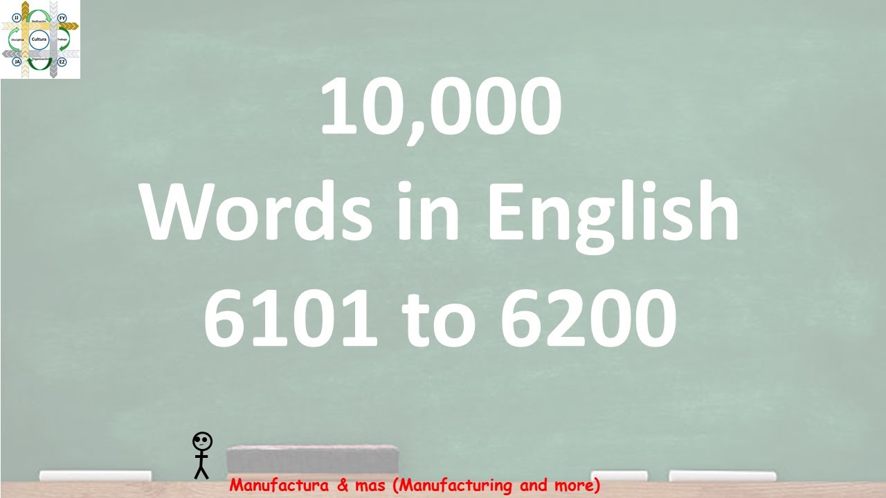 62 10,000 words used in English 6101to 6200 - YouTube
