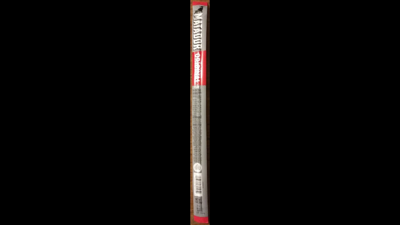 Matador Original Beef & Pork Stick Review - YouTube