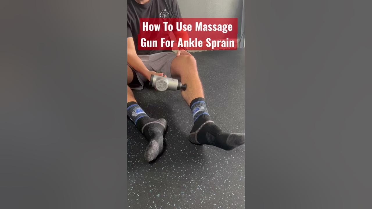 How To Use Massage Gun For Ankle Sprain Shorts Youtube