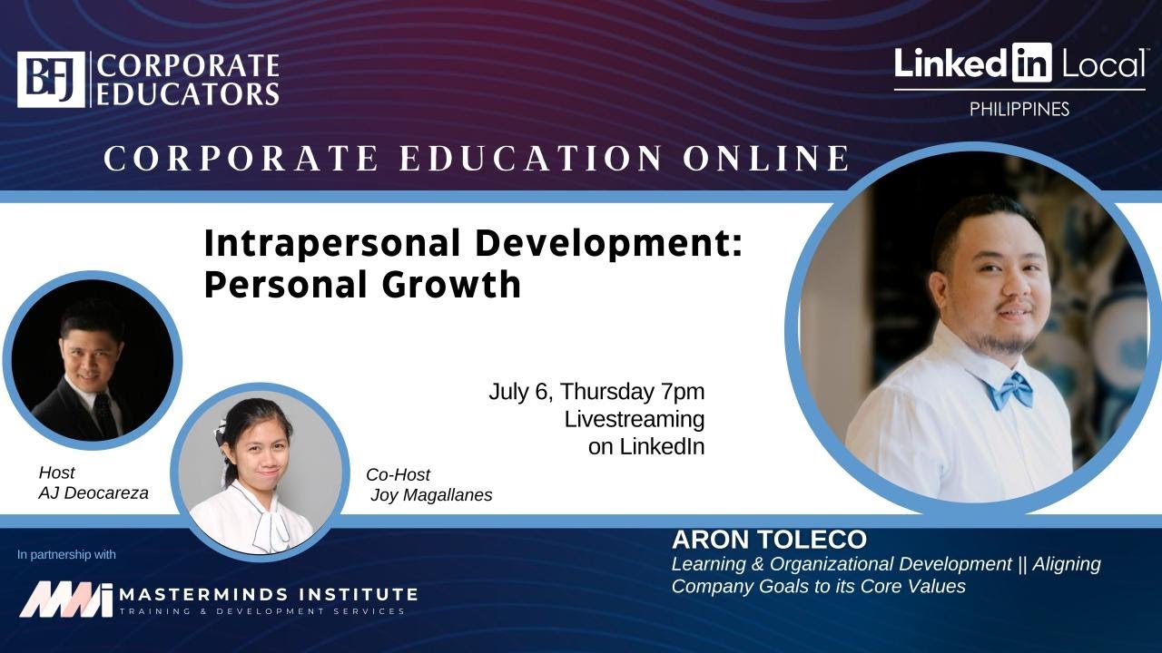 Intrapersonal Development: Personal Growth with Aron Toleco - YouTube