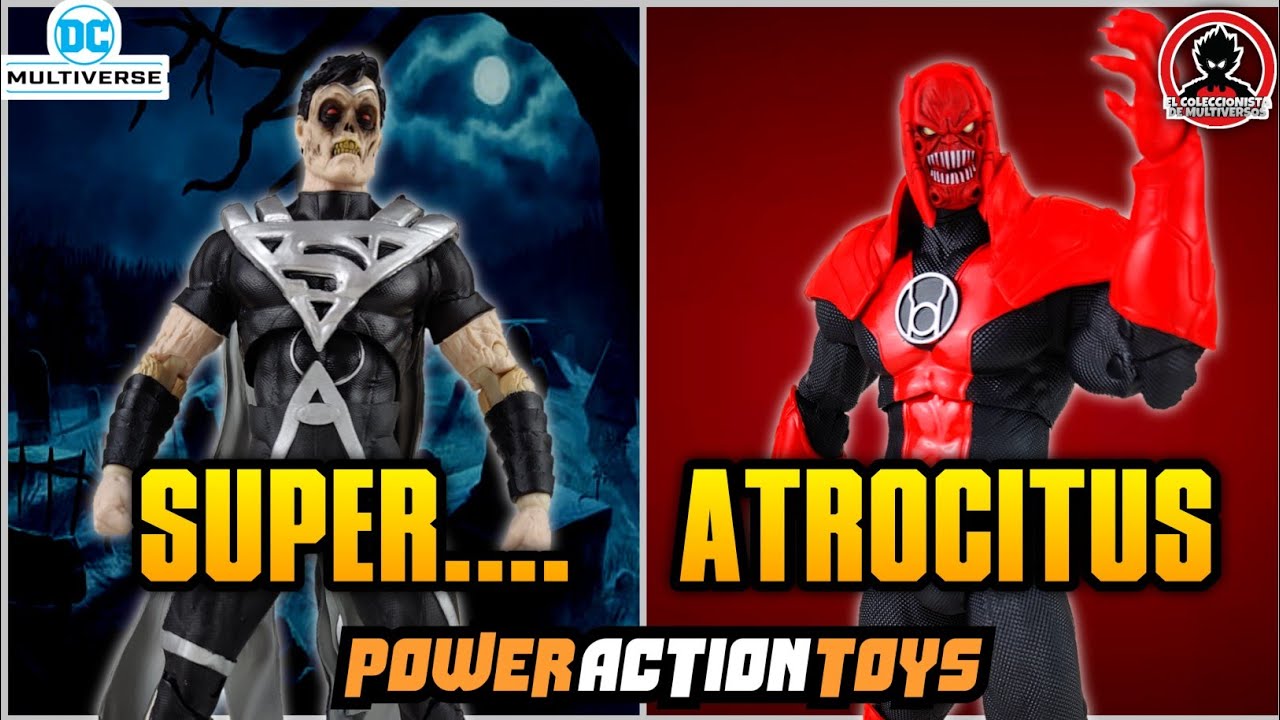 ⚫SUPERMAN Y ATROCITUS🔴 La noche más oscura DC Multiverse McFarlane Toys ...