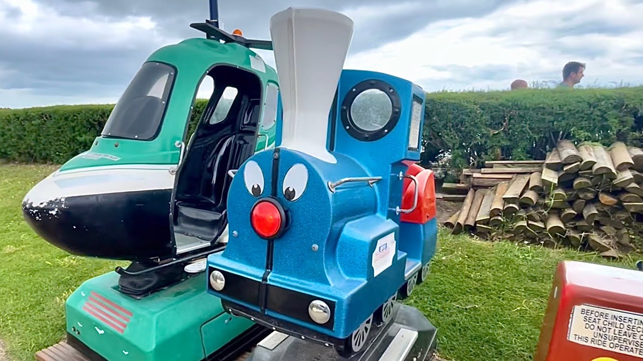 Bafco Mini Train Steam Engine Coin Operated Kiddie Ride - YouTube