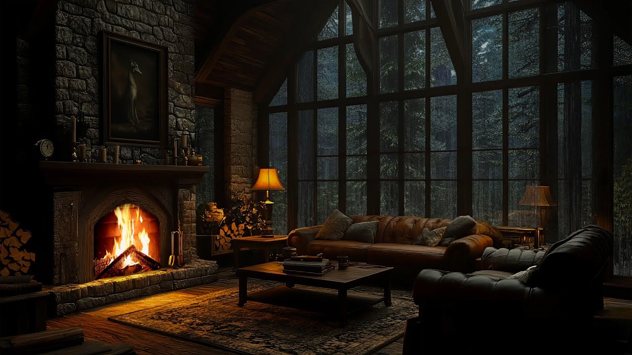 Take a Rest in Cozy Castle Ambience⛈️ Heal Your Tired Mind & Deep Sleep ...