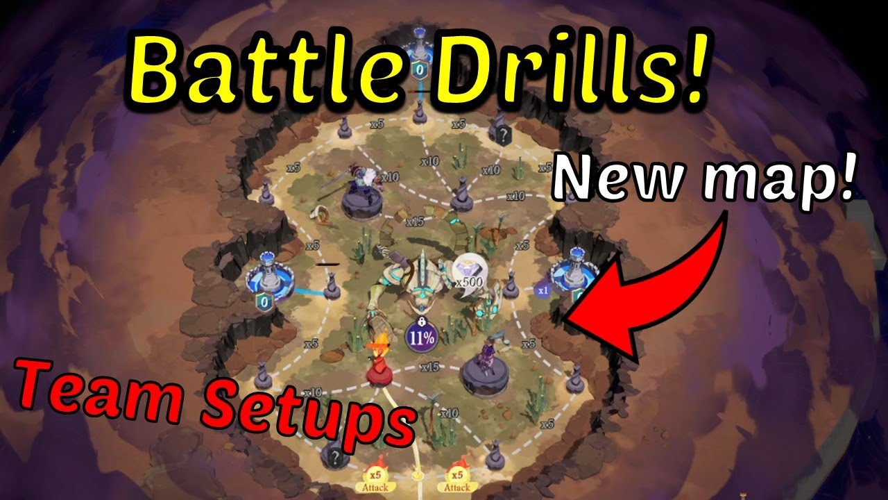 Battle Drills! New Map and New Buffs! - AFK Journey Song Of Strife ...