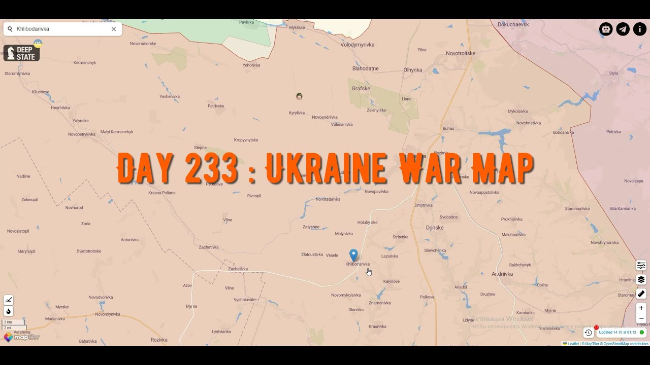 Update from Ukraine | Day 233 : Ukraine War Map | - YouTube