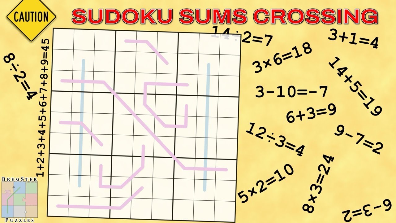 Always Cross Your Sudoku Sums Safely - YouTube