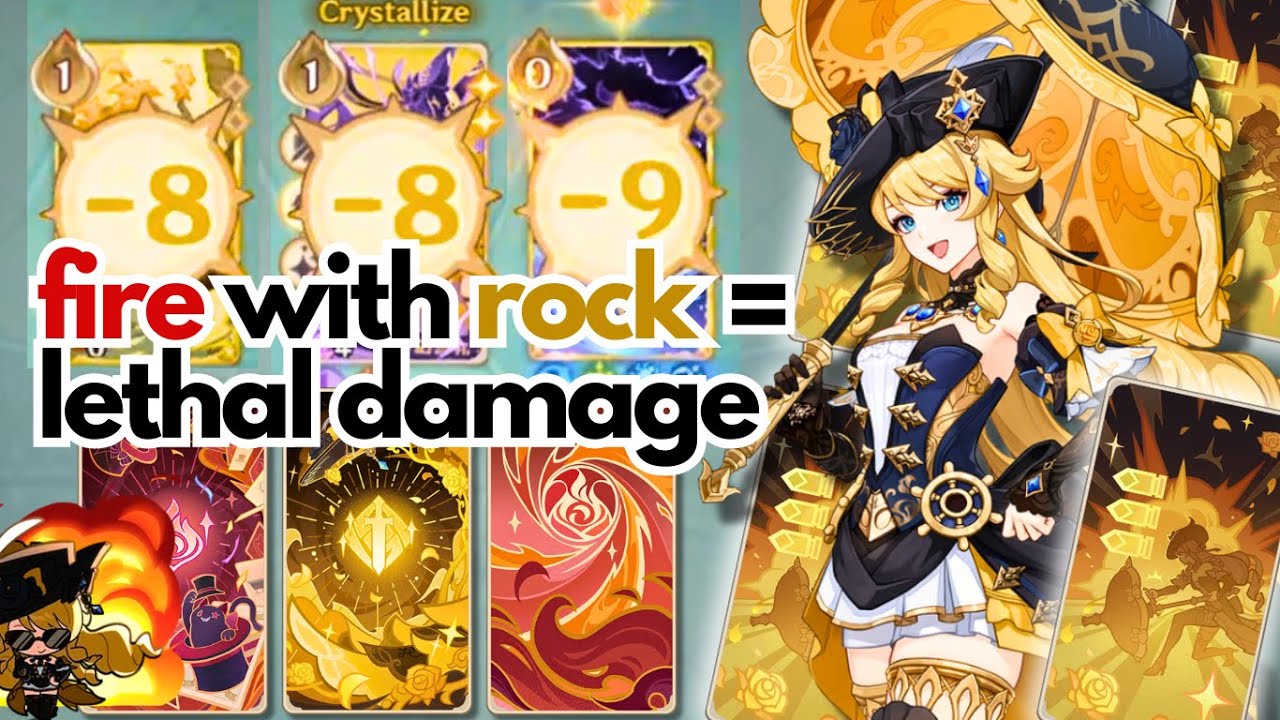 FIRE! Navia actually fires her Gunbrella with fire | Genshin Impact TCG ...