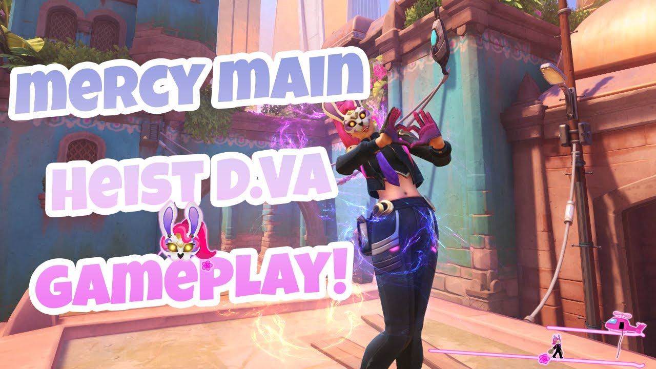 Mercy Main on Tank ♡ Heist D.VA Gameplay ! - YouTube