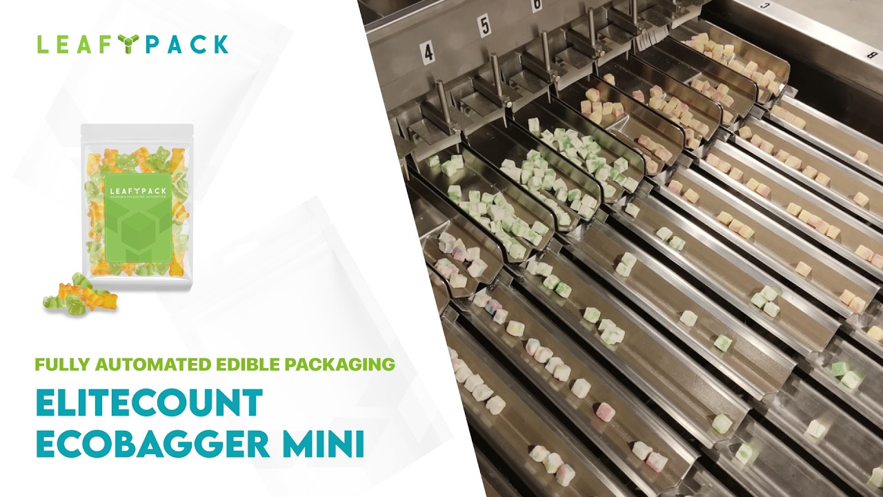 LeafyPack AEC50 Counter with EcoBagger Mini – Fully Automated Edible Packaging - YouTube