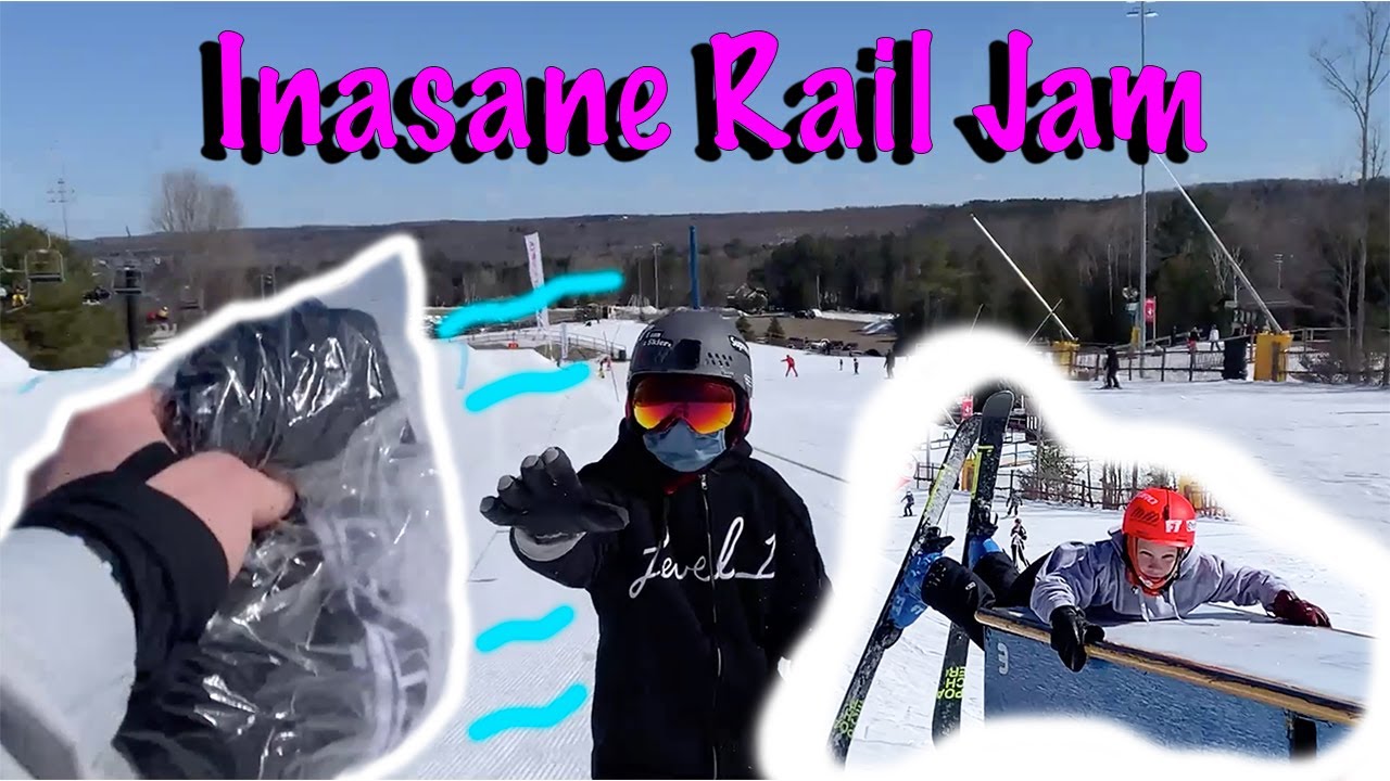 THESE KIDS ABSOLUTELY SENT IT AT MY RAIL JAM 😨 CORBETT'S SKI & SNOW ...