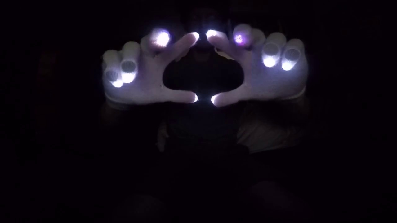 LED Glove Light Show Preparing For The 2017 Solar Eclipse w/ Taint ...