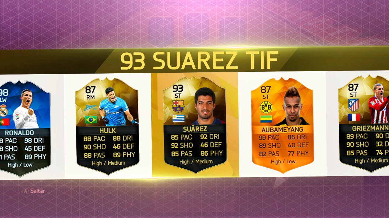 93 SUAREZ TIF FUT DRAFT | CACHO01 - YouTube