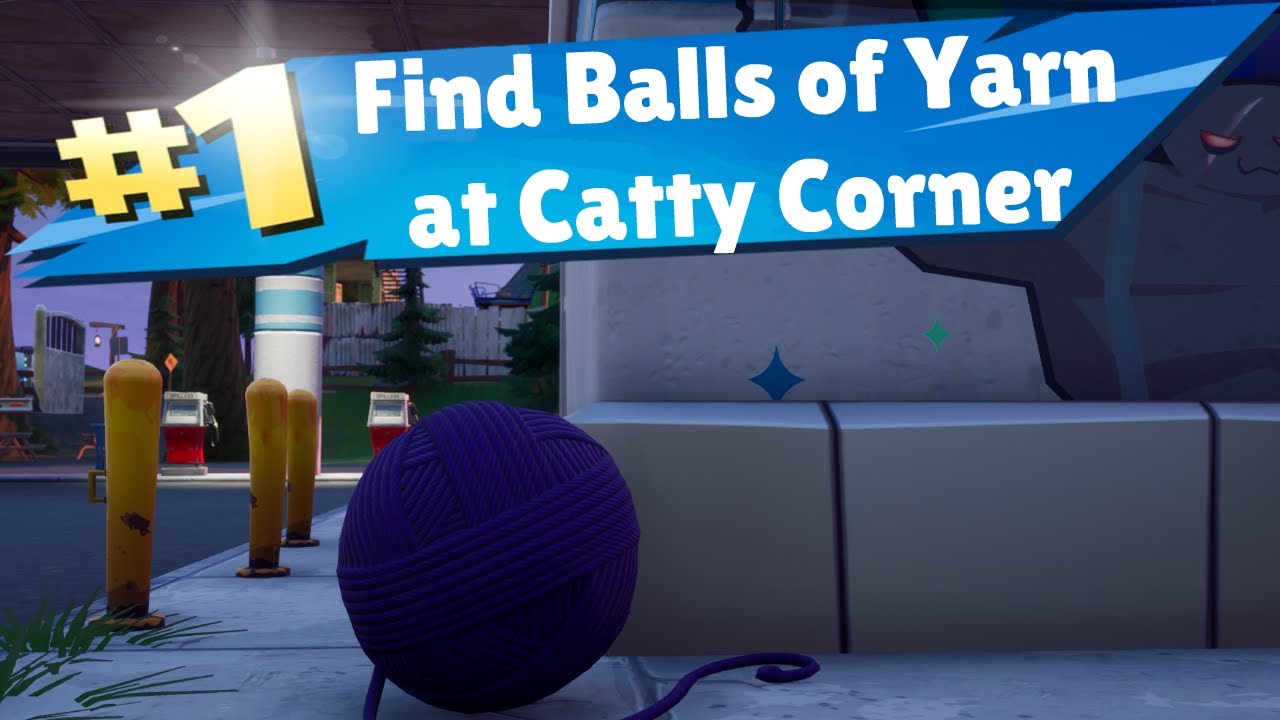 Find Balls of Yarn at Catty Corner Fortnite - YouTube