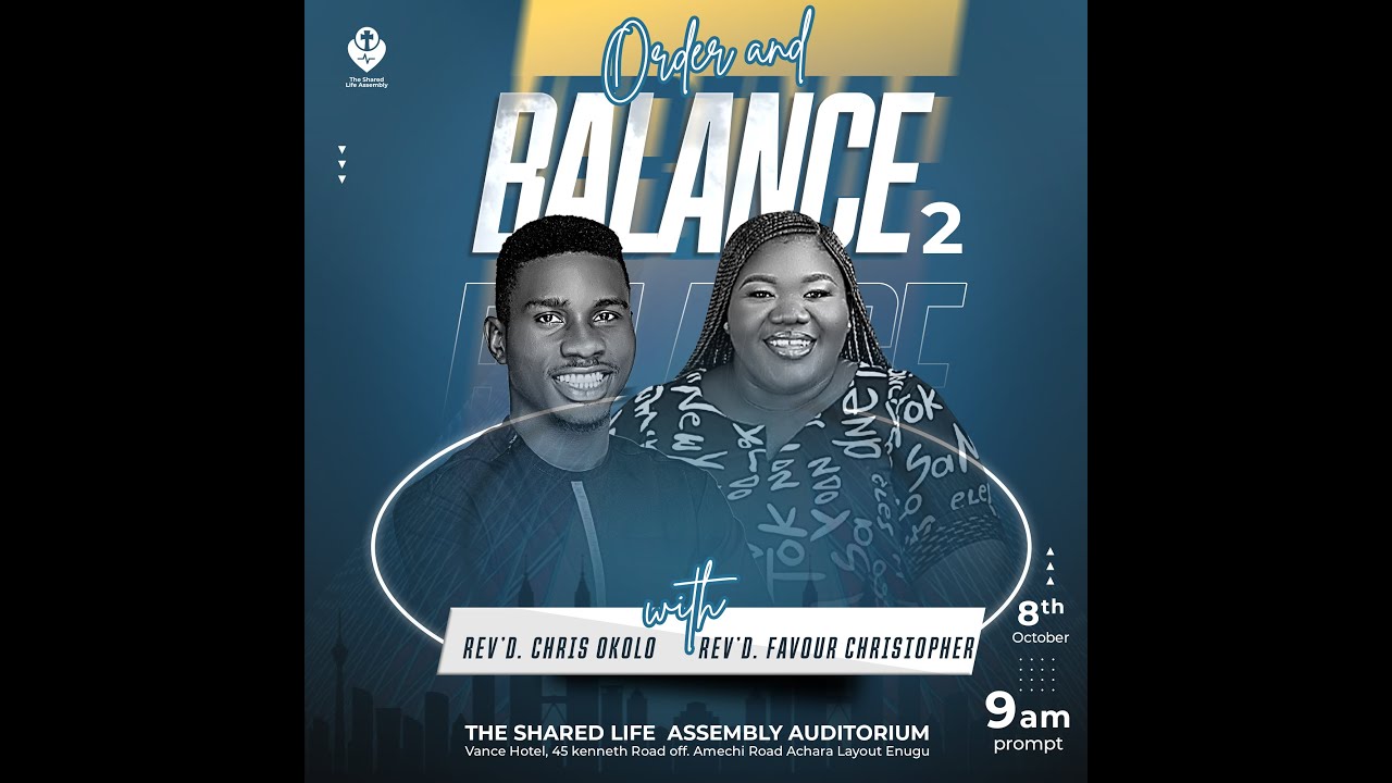 The Seek For "Order And Balance" In An Unbalanced World II Rev"d Chris ...