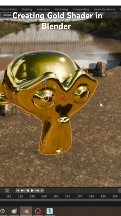 Create Gold Shader in Blender | How to Assign it #3d #blender #texturing - YouTube