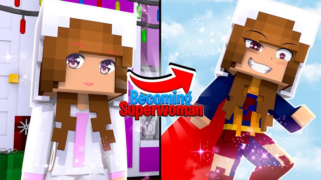 BABY ELLIE BECOMES..... SUPERWOMAN !!!| Minecraft w/ Little Kelly ...