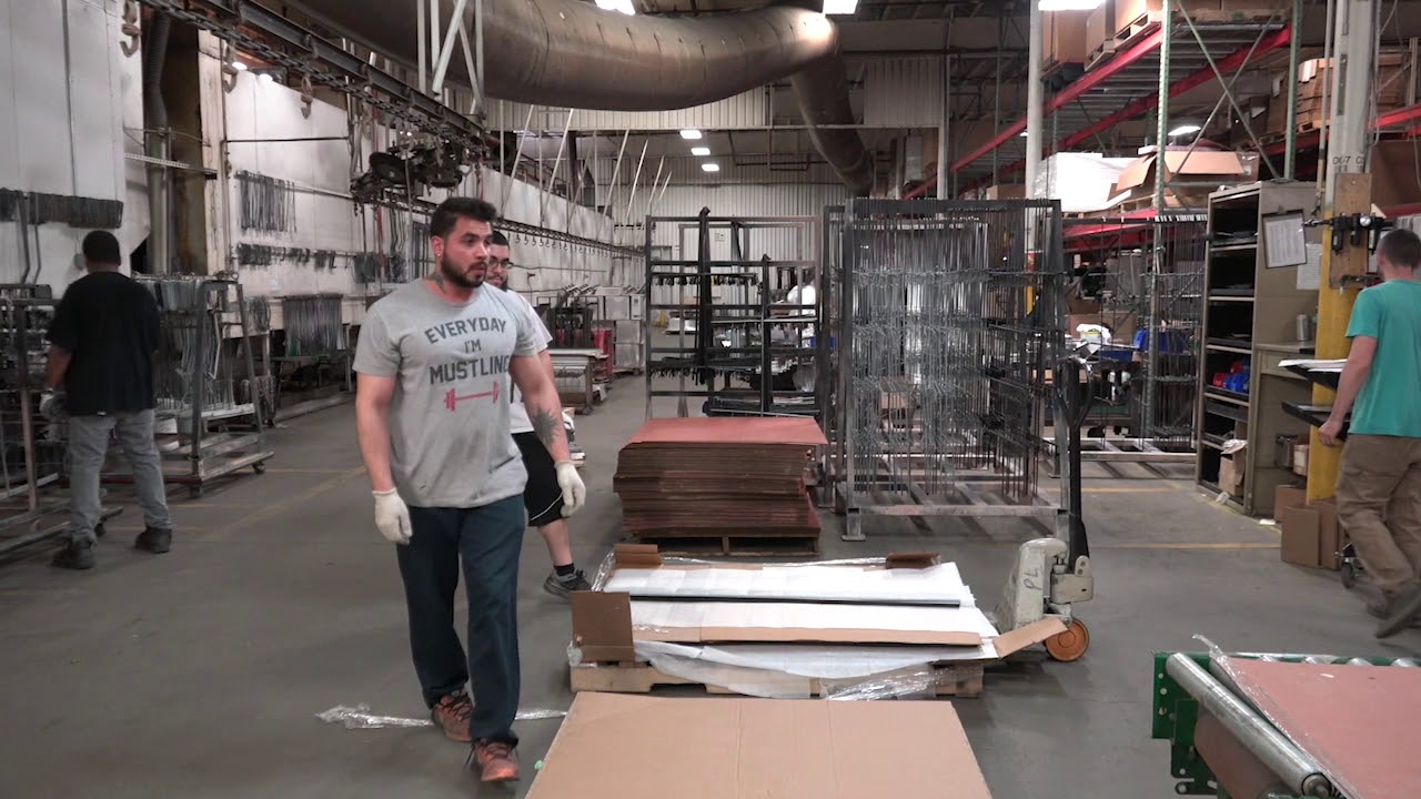 Paint Line Unload - YouTube
