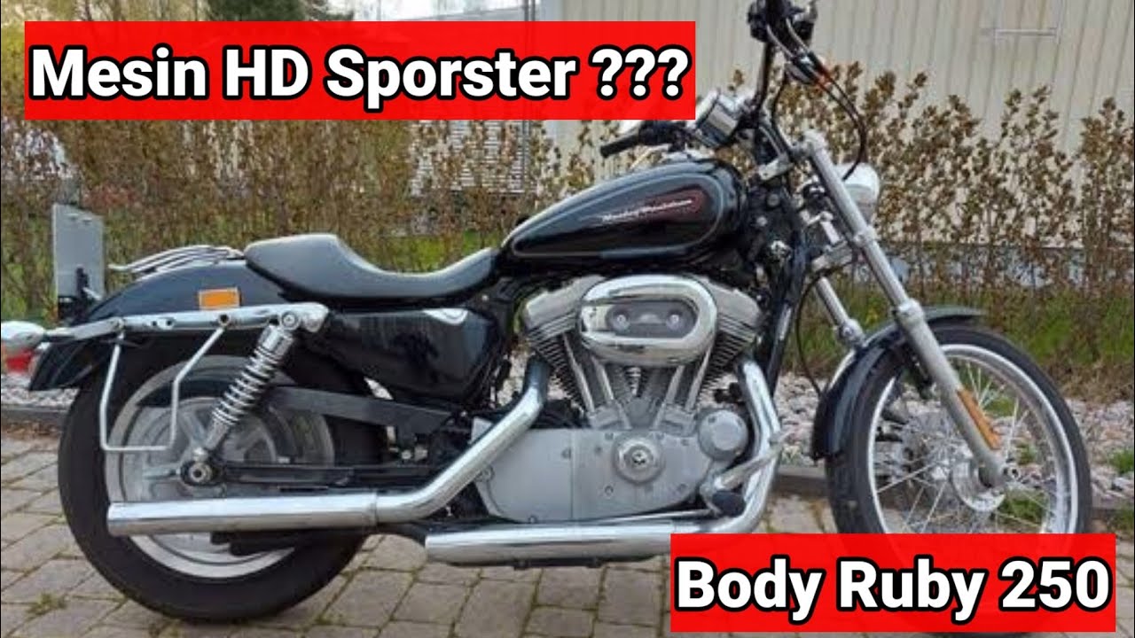 Ruby 250 pakai mesin Sporster - YouTube