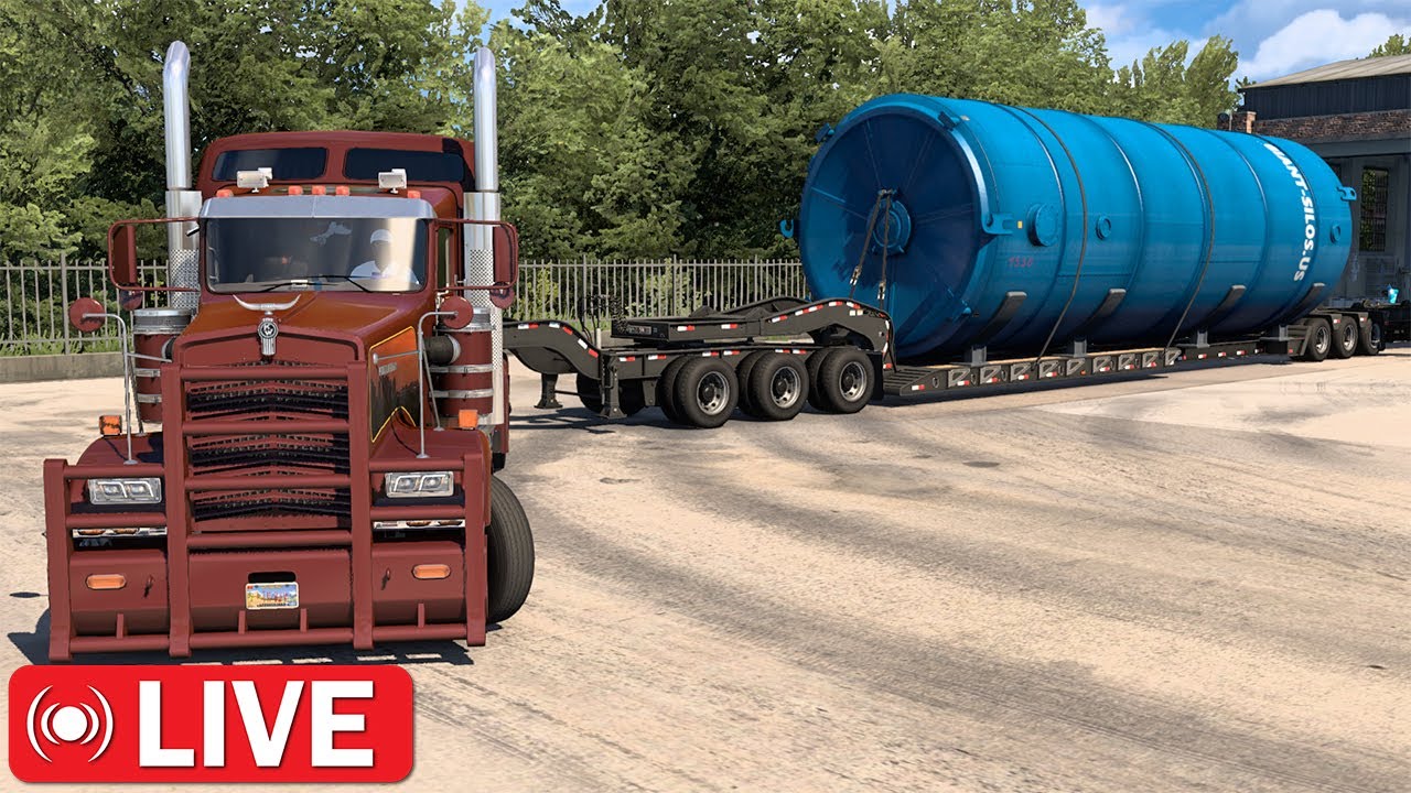 🔴Driving Mega Transport Only | American Truck Simulator | Ats Live |# ...