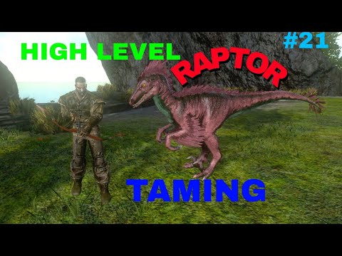 HIGH LEVEL RAPTOR TAMING IN ARK SURVIVAL EVOLVED MOBILE #21 - YouTube