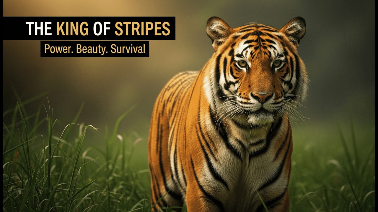 The Bengal Tiger. The Real King of the Jungle. Endangered ...