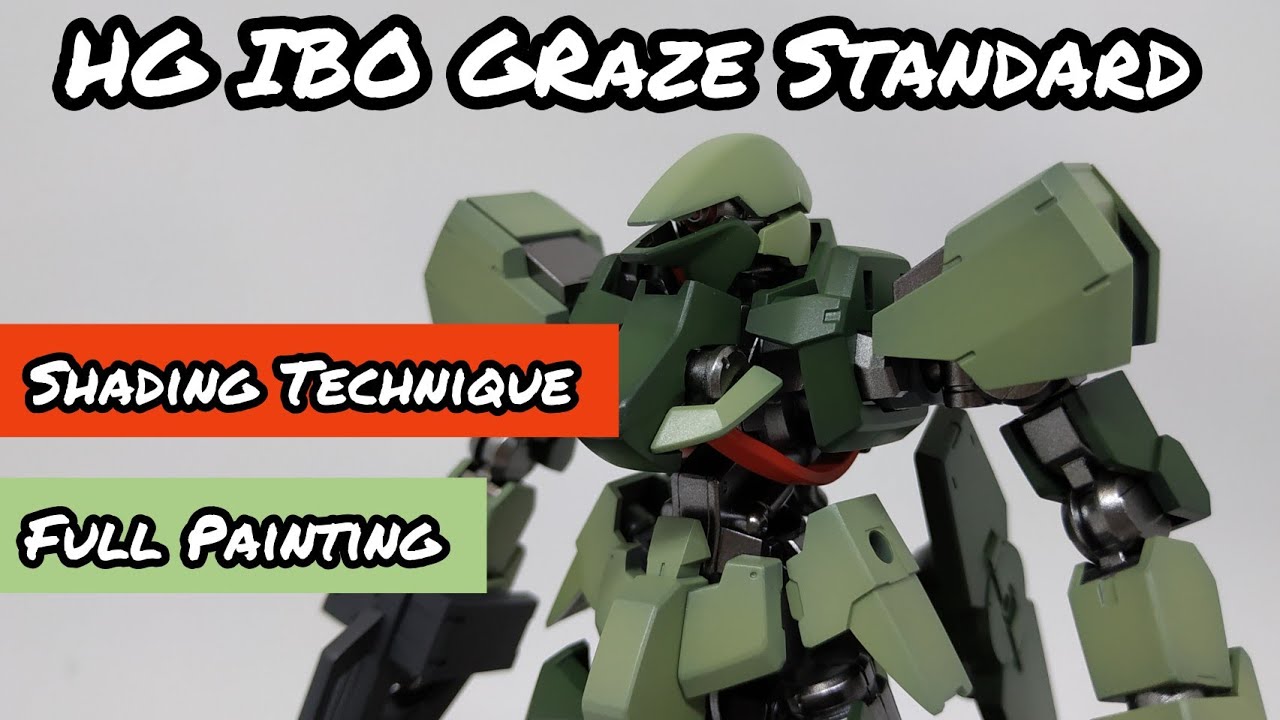HG GRAZE FULL PAINTING VIDEO - PRE SHADING PAINTING GUNPLA TUTORIAL ...